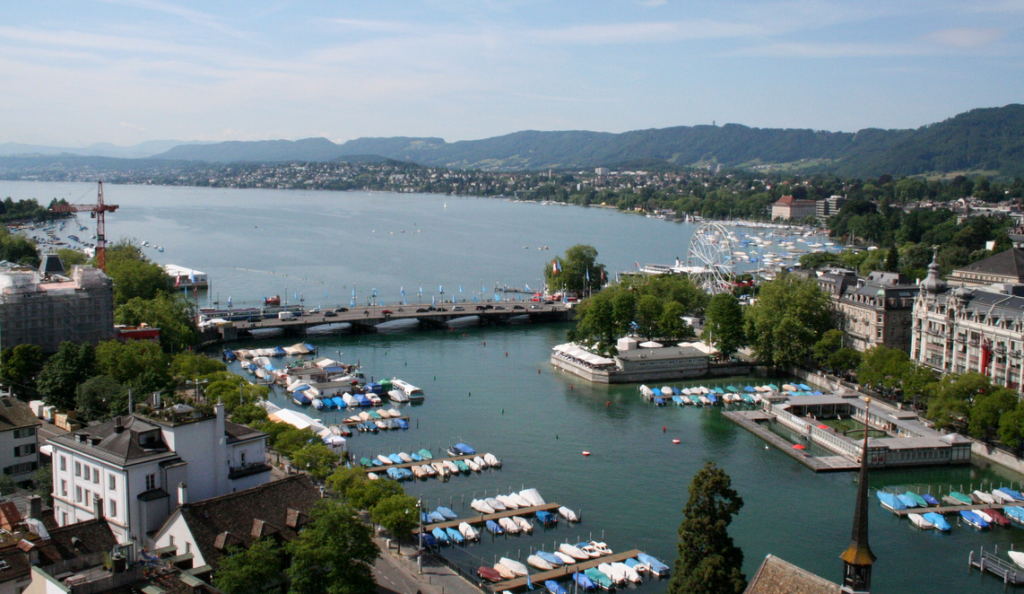 Flussverlauf der Linth und der Limmat – Die Alpen