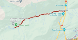 Flussverlauf der Reuss – Die Alpen